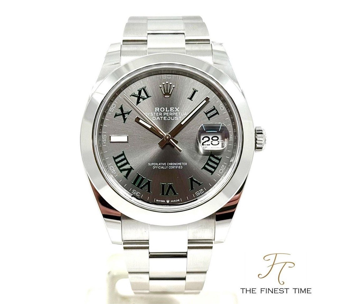 Rolex Datejust 41 126300 Slate 126300 Wimbledon Oyster _ June 2025 ...