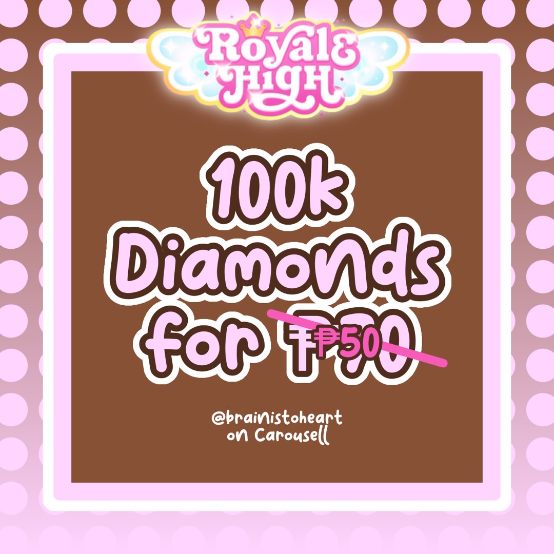 SALE Royale High Diamonds, Video Gaming, Gaming Accessories, In-Game ...