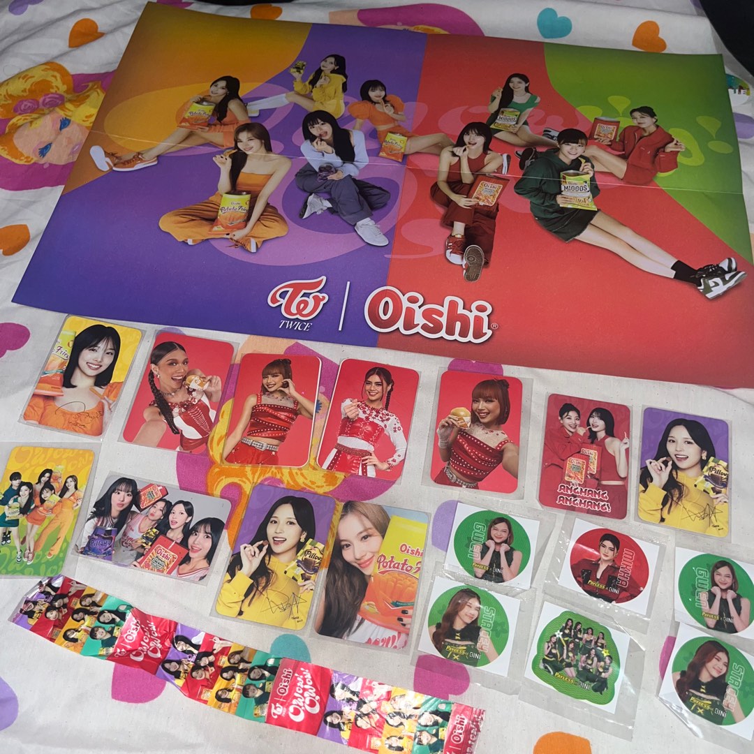 TAKE ALL Bini & Twice Photocards, Poster & Sticker Bundle Oishi ...