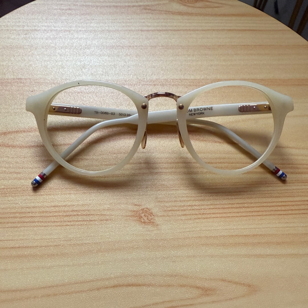 TB off white spectacles frame optical prescription lens glasses specs ...