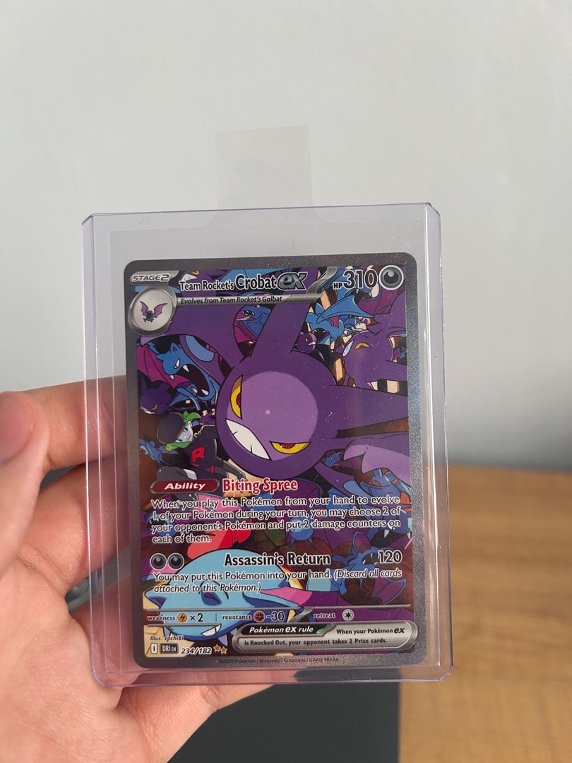 Team Rocket’s Crobat Ex SIR 234/182 - Pokemon Destined Rivals, Hobbies ...