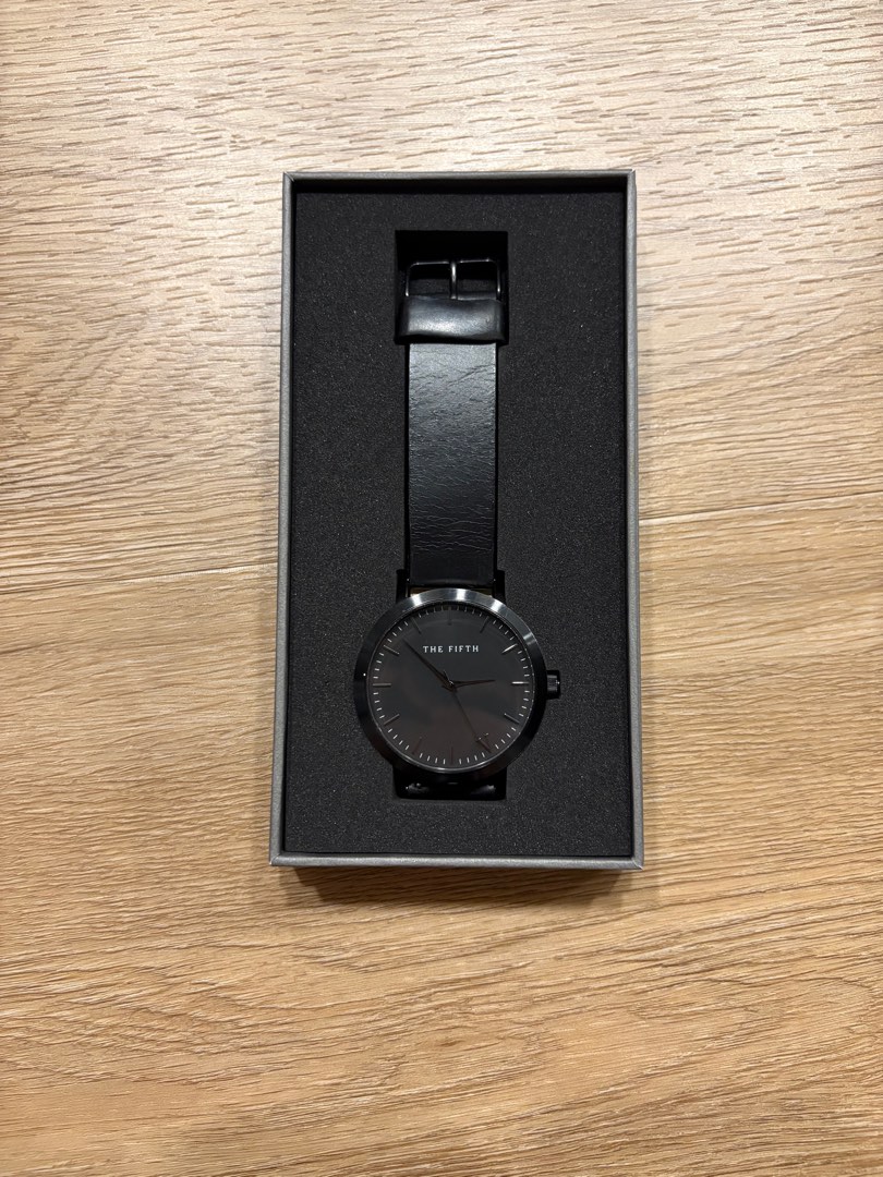 The Fifth All Black Watch, Women's Fashion, Watches & Accessories ...