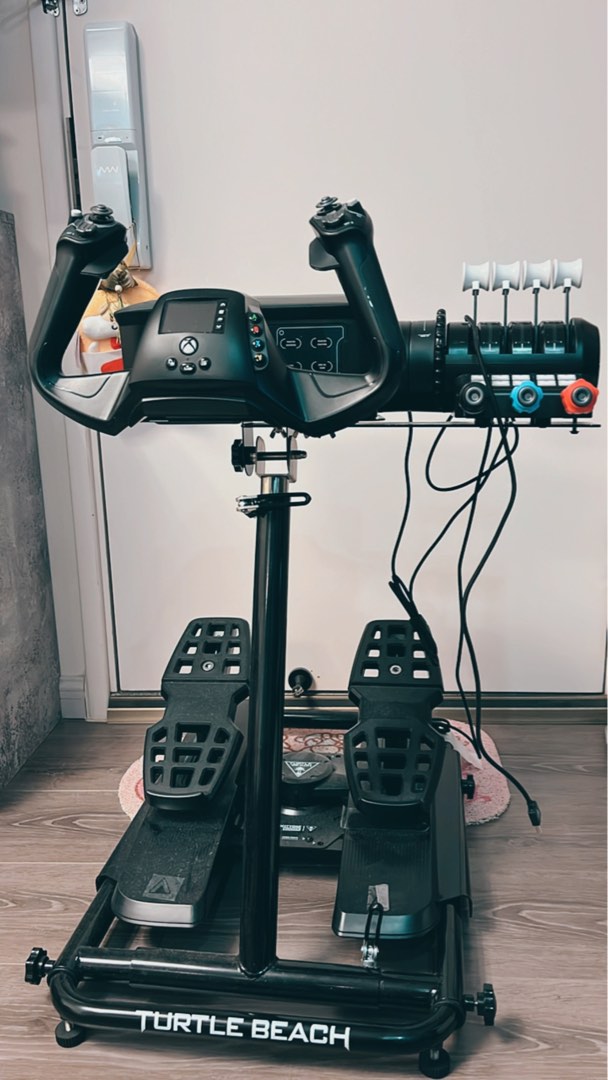 Turtle Beach Velocity One Flight Yoke Full Set, 電子遊戲, 遊戲機配件, 手掣 - Carousell
