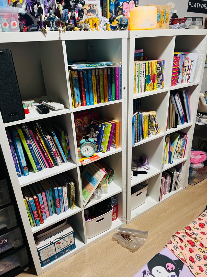 Two ikea Kallax shelves in white (4x2), Furniture & Home Living ...