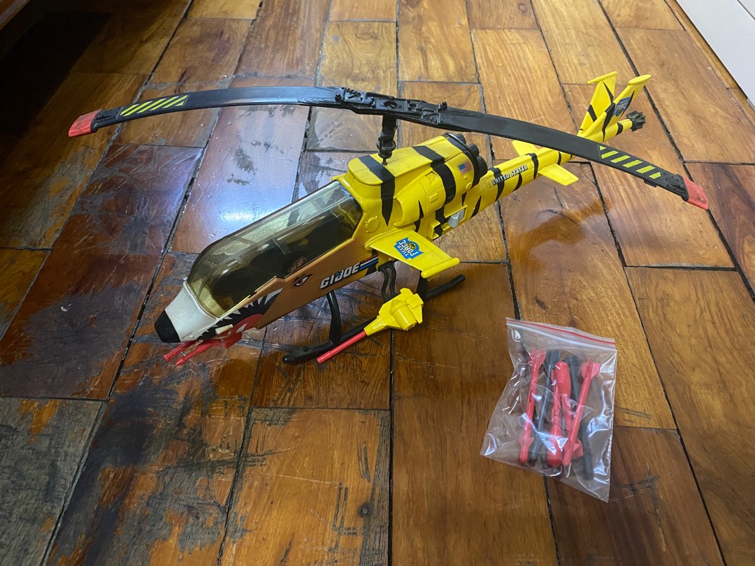 Vintage GI Joe Tiger Force Tiger Fly Helicopter 1983 Hasbro Parts ...