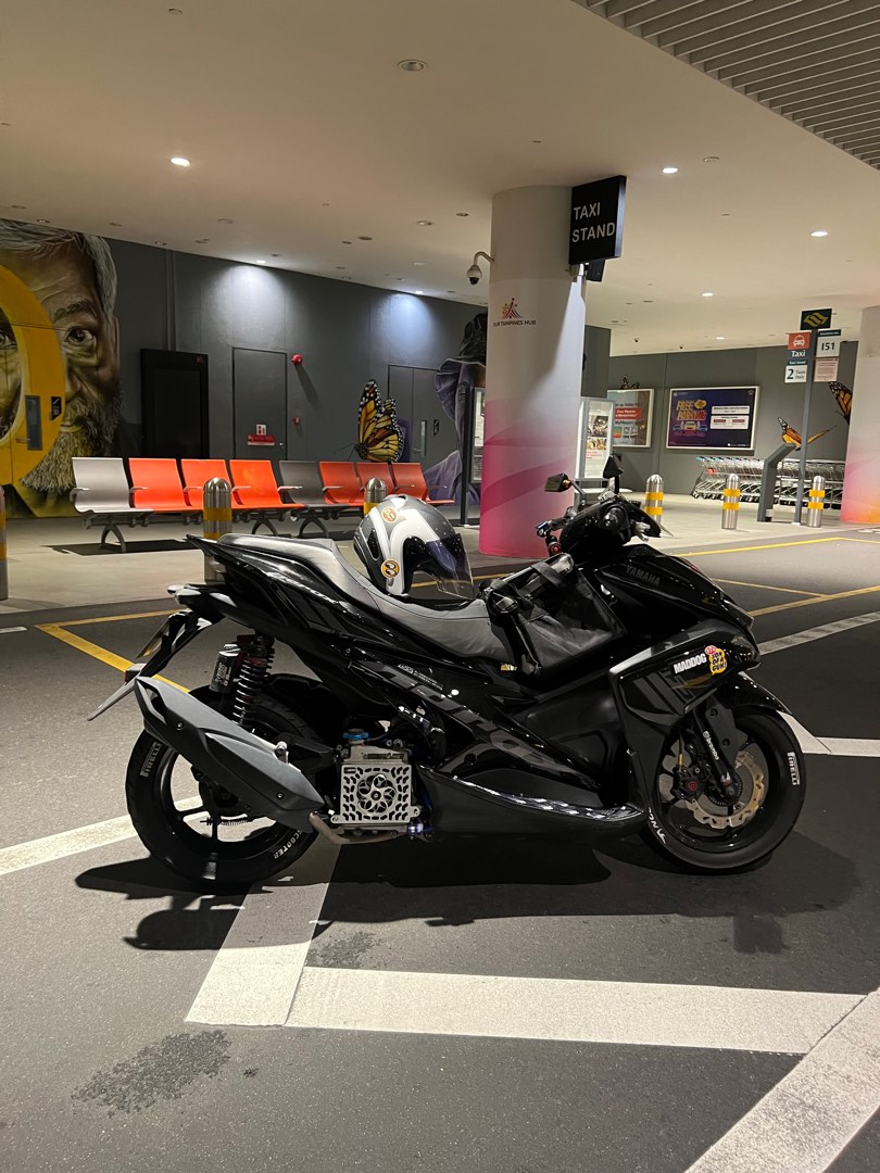 Yamaha Aerox 155 V1 Keyless ABS, Motorcycles, Motorcycles for Sale, Class 2B on Carousell