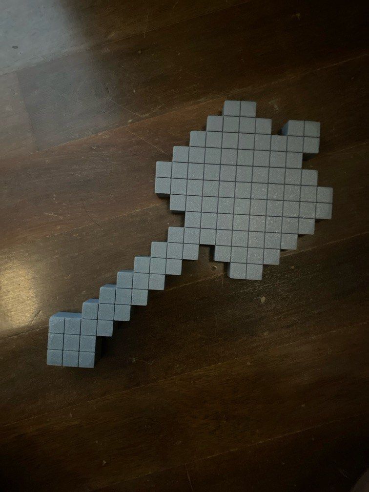 3D printed Minecraft mace, Hobbies & Toys, Toys & Games on Carousell