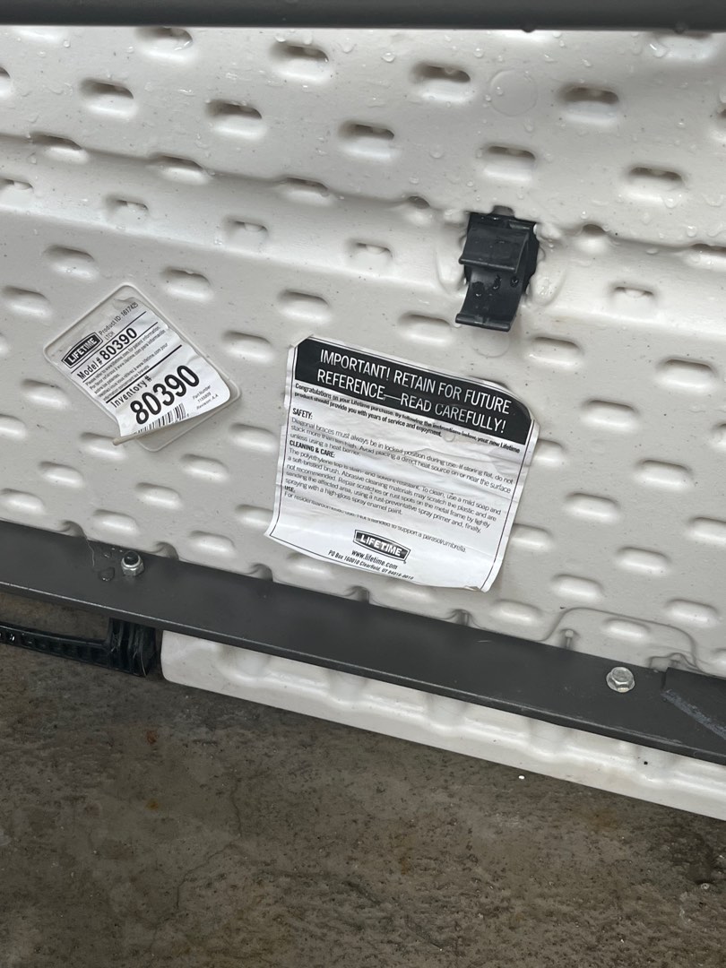 5ft Lifetime foldable table, Furniture & Home Living, Furniture, Tables ...