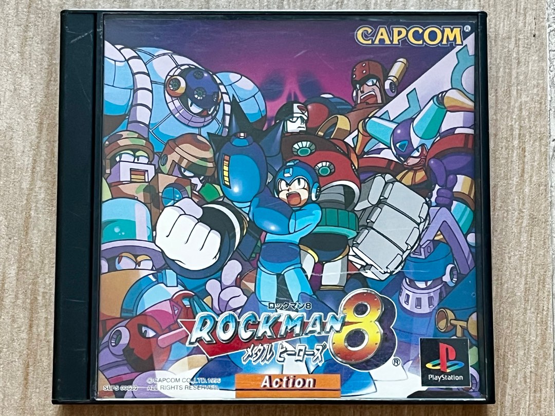 日版 PS CAPCOM ROCKMAN 8 METAL HEROES 洛克人 金屬英雄們 MEGA MAN 橫向動作經典遊戲, 電子遊戲 ...