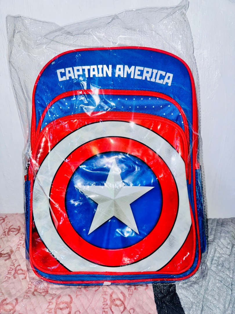Backpack avengers captain america for kids, Men's Fashion, Bags ...