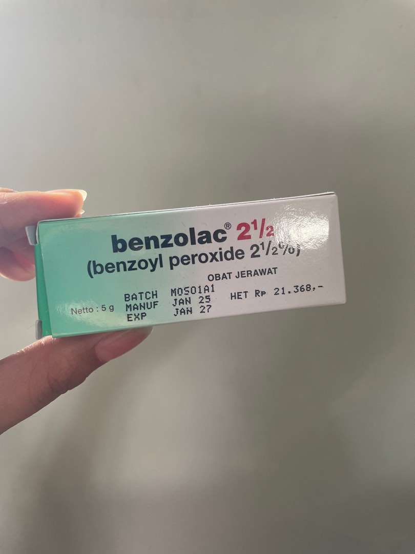 Benzolax (benzoyl Peroxide) salep jerawat, Kesehatan & Kecantikan ...