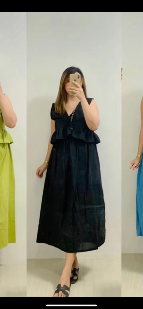 black terno from tiktok shop, Women's Fashion, Dresses & Sets, Sets or ...