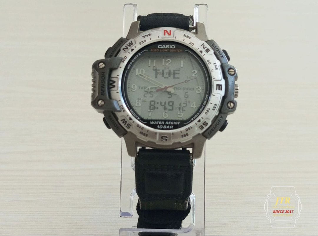 CASIO PROTREK PRT 500, Fesyen Pria, Jam Tangan di Carousell