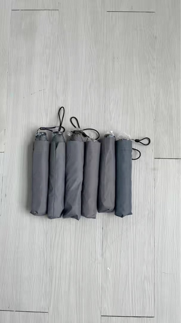 Ultra light Compact Grey Umbrella with Wrist Strap, Hobbies & Toys ...