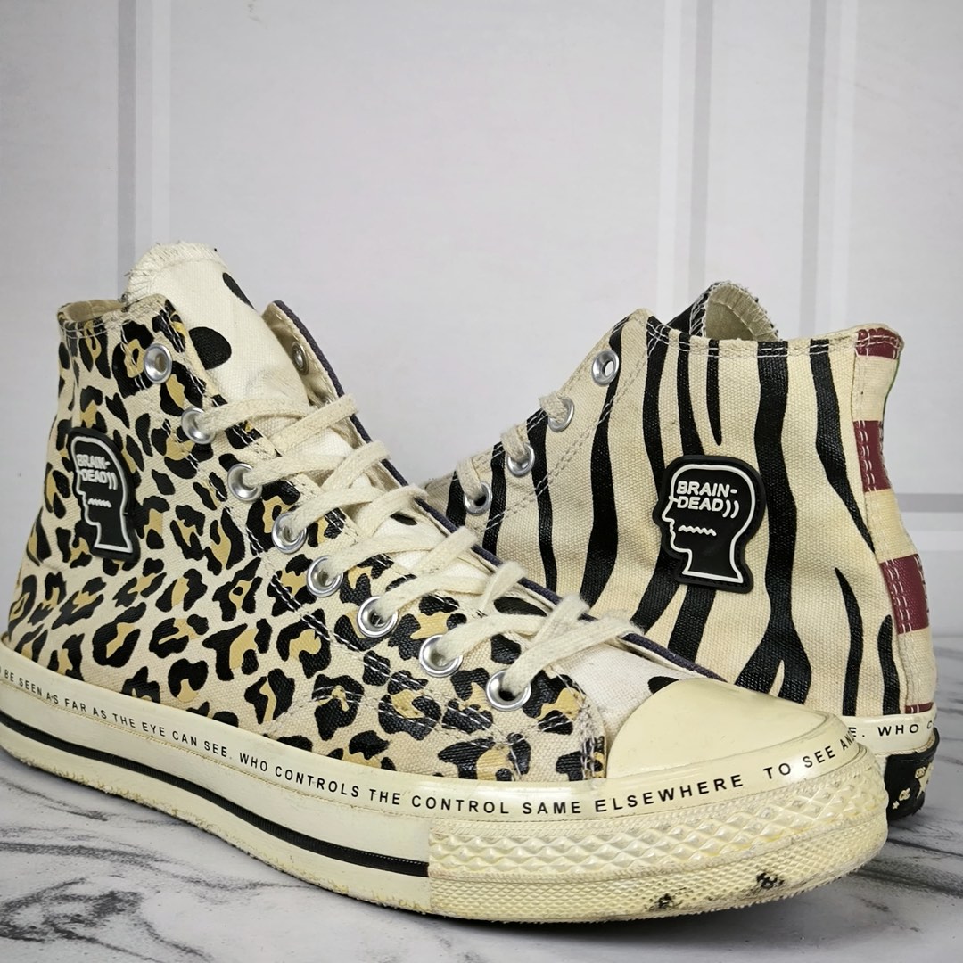 Converse 70S x Brain dead size 43, Fesyen Pria, Sepatu , Sneakers di ...