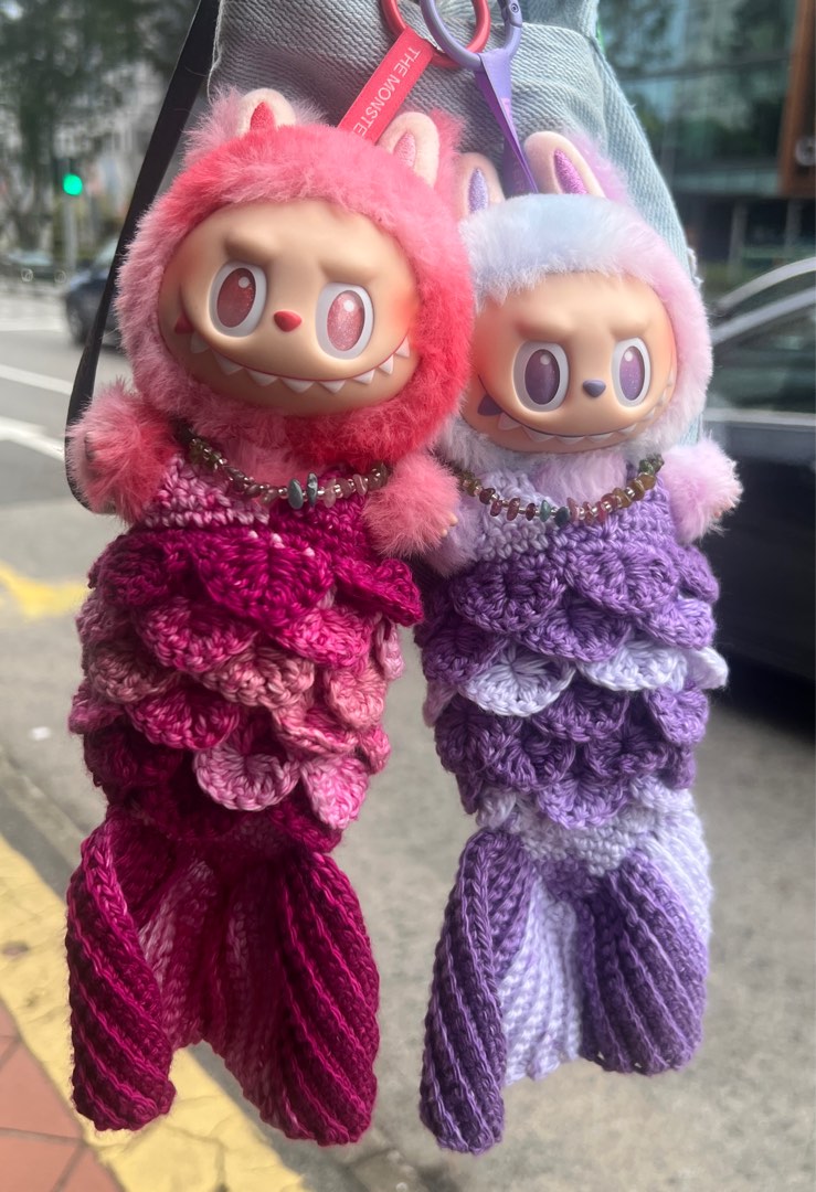 Custom made Labubu mermaid dress, Hobbies & Toys, Toys & Games on Carousell