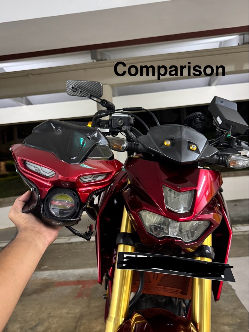 Custom MT03 headlight for xabre mt15, Motorcycles, Motorcycle ...