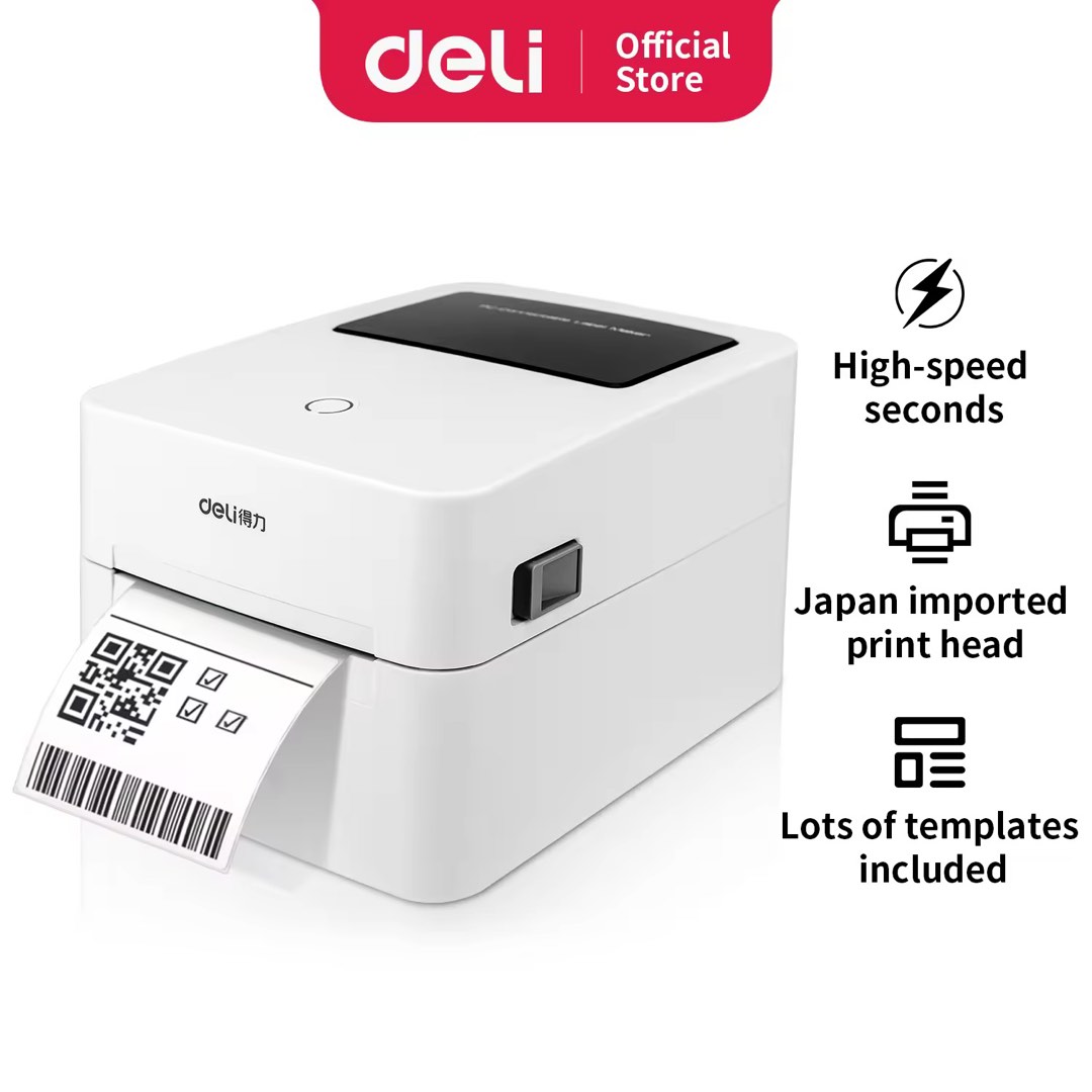 Deli Thermal Printer DL-740C A6 Thermal Waybill Barcode Consignment ...