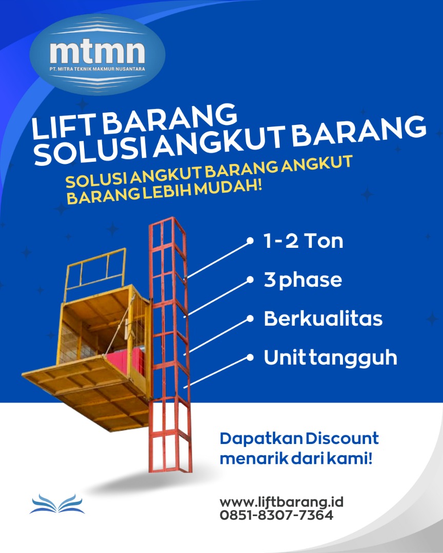 Disewakan alat angkat barang Tanggamus | Lift proyek daya angkut besar ...