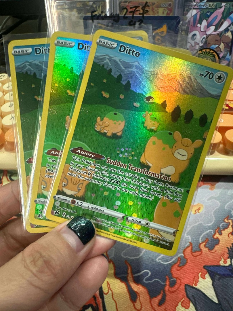 Ditto #GG22 Pokemon Crown Zenith, Hobbies & Toys, Toys & Games on Carousell