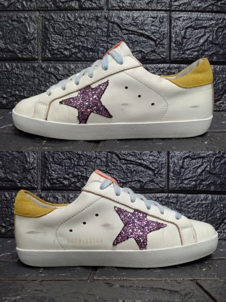 GGDB GOLDEN GOOSE DELUXE BRAND Superstar, Fesyen Wanita, Sepatu di ...
