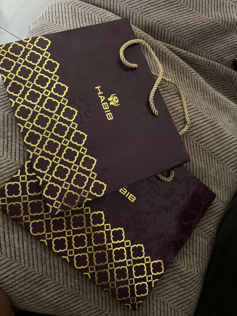 Habib paper bag 100% original, Women's Fashion, Jewelry & Organisers ...
