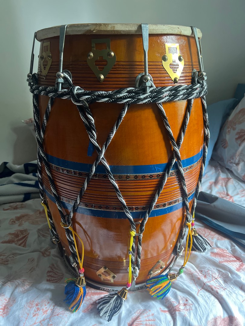 Handmade Dhol Drum - Traditional Indian Percussion Instrument, Hobbies ...