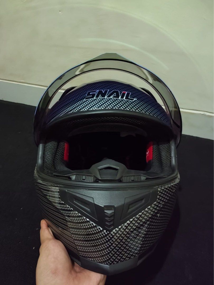 Helm Full Face Snail, Aksesoris Mobil di Carousell