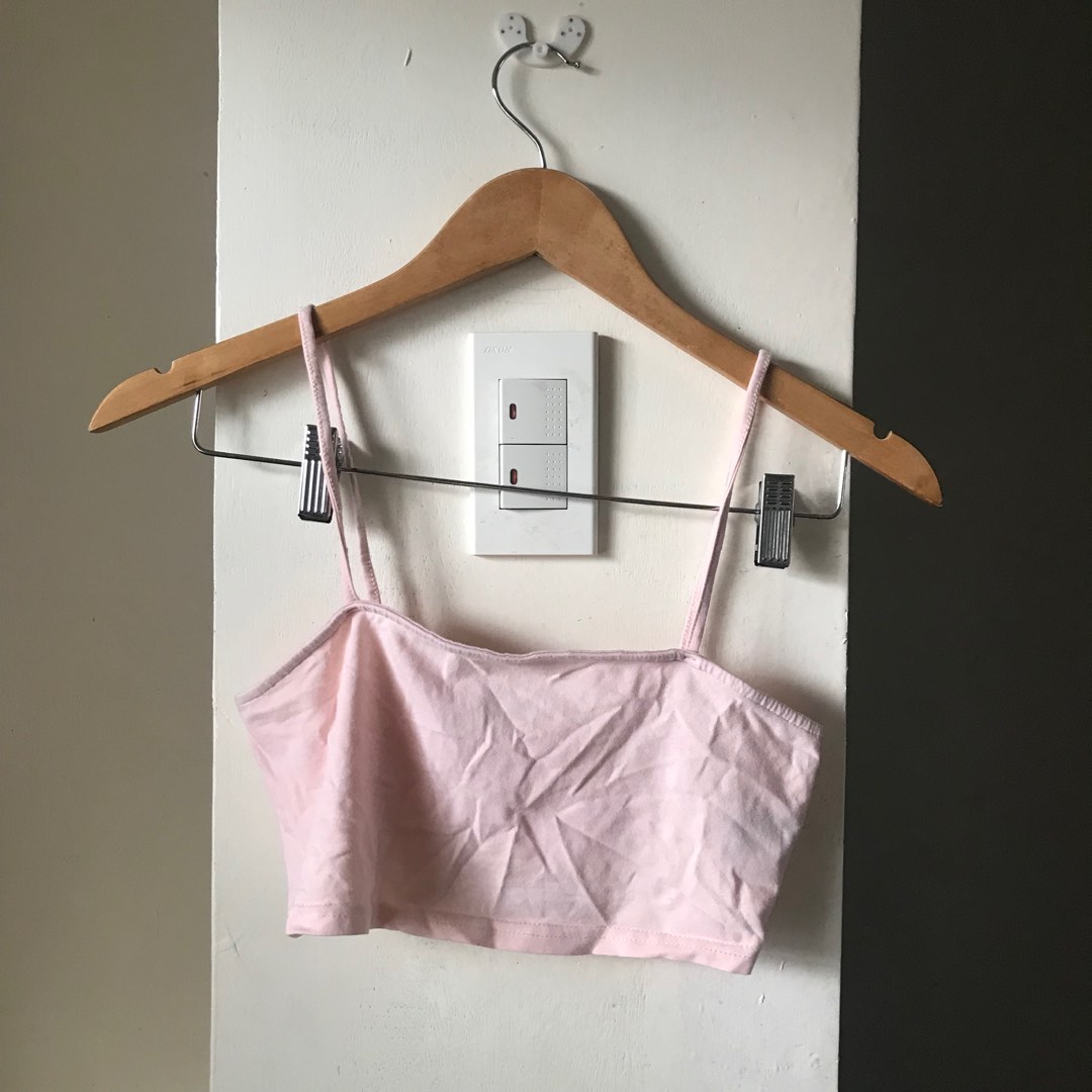 H&M Pink String Top, Women's Fashion, Tops, Sleeveless on Carousell