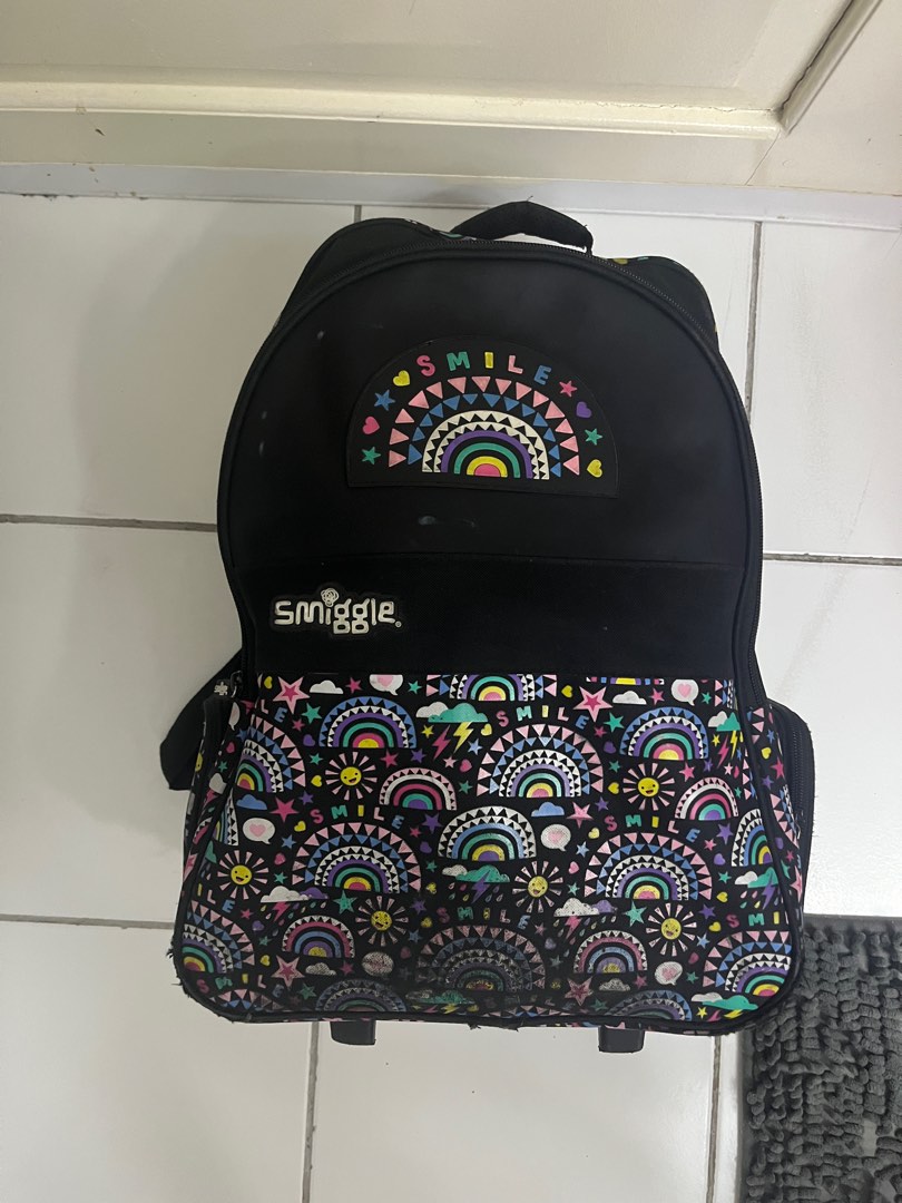 Kids Smiggle Backpack with Handle and Wheels, Women's Fashion, Bags ...