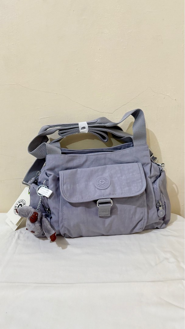 Kipling Felix Crossbody Handbag Dove Grey, Women's Fashion, Bags ...