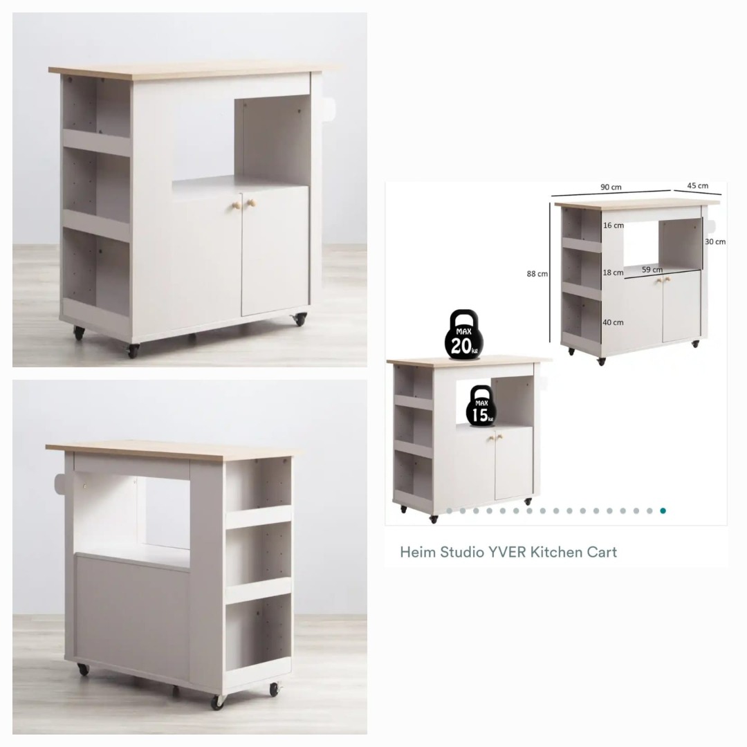Kitchen cart Dekoruma, Perabotan Rumah di Carousell