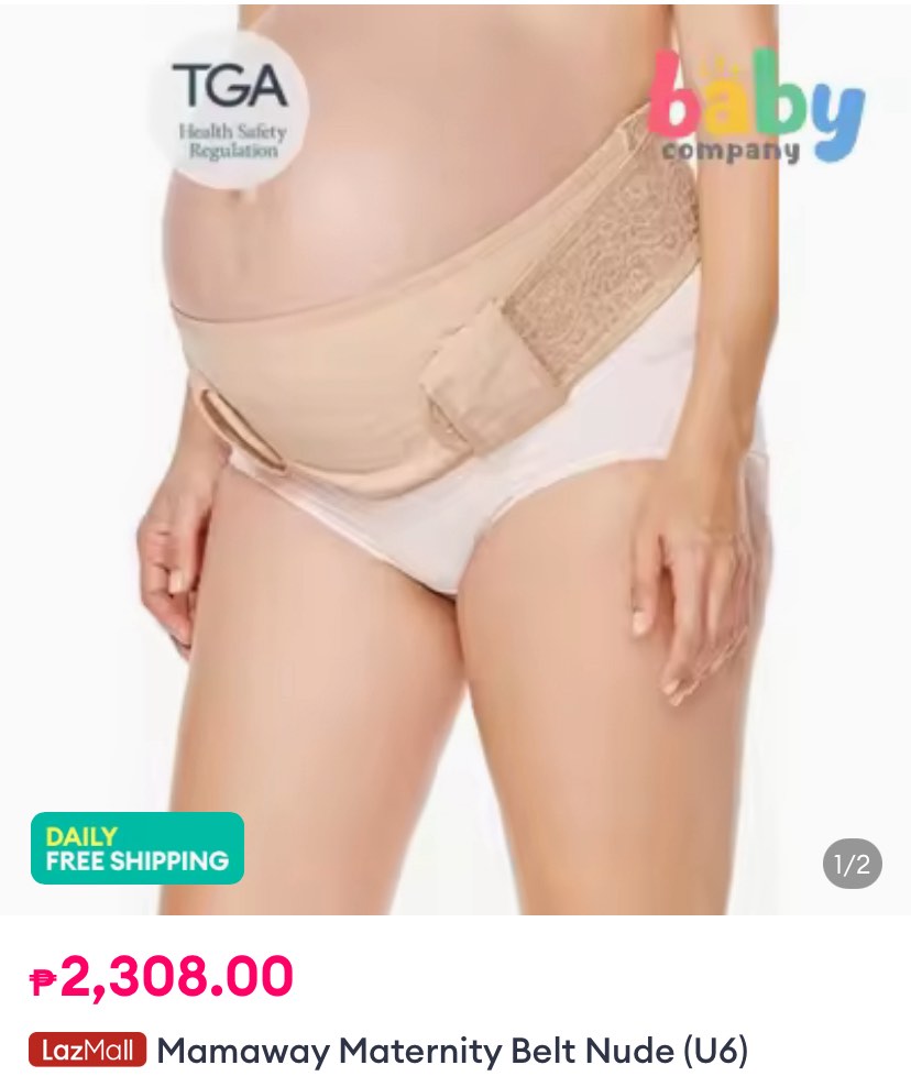Mamaway maternity belt, Babies & Kids, Maternity Care on Carousell