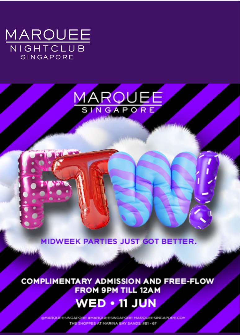 Marquee Ticket, Tickets & Vouchers, Event Tickets on Carousell