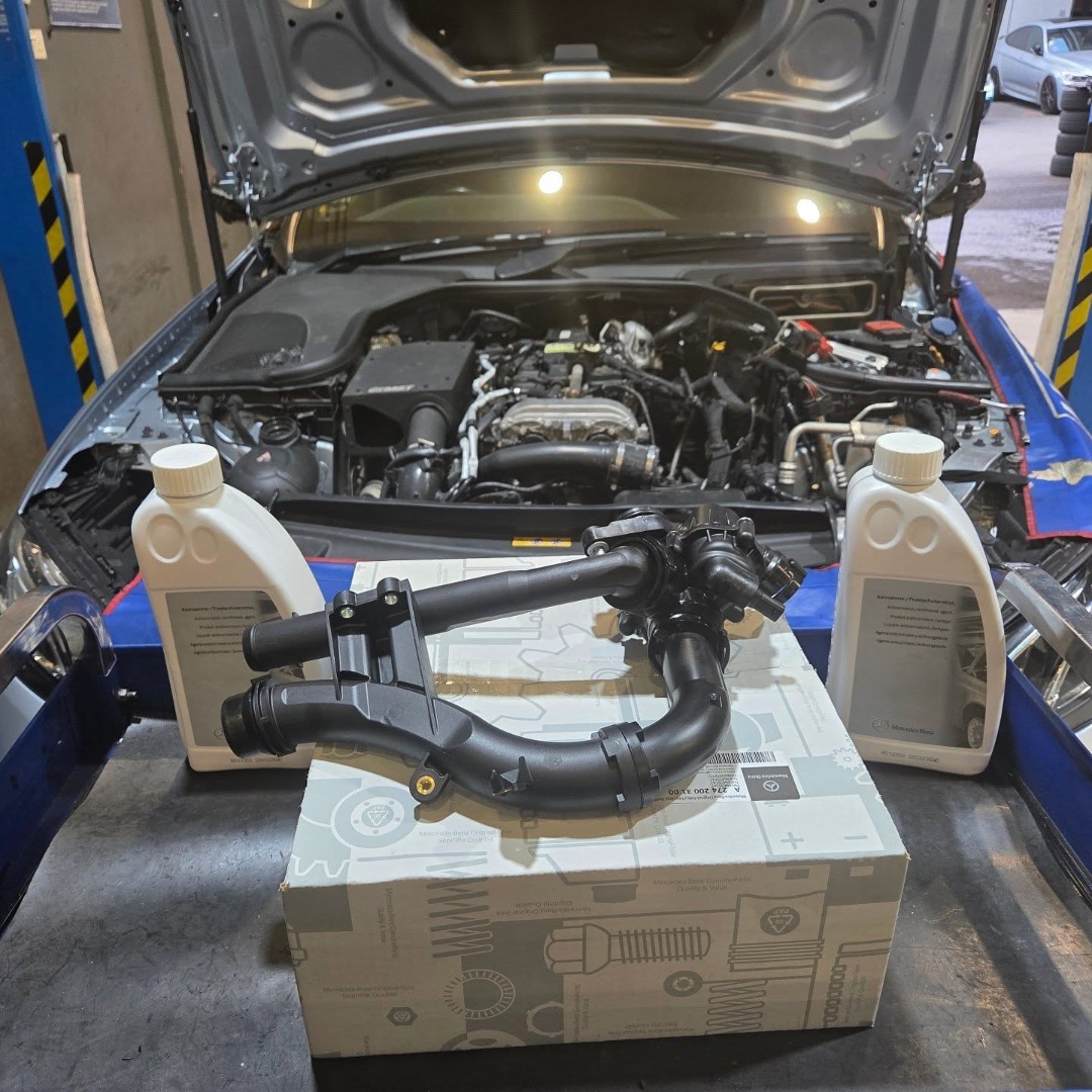 Mercedes W213 E200 Change Original Thermostat, Change Original Vent ...