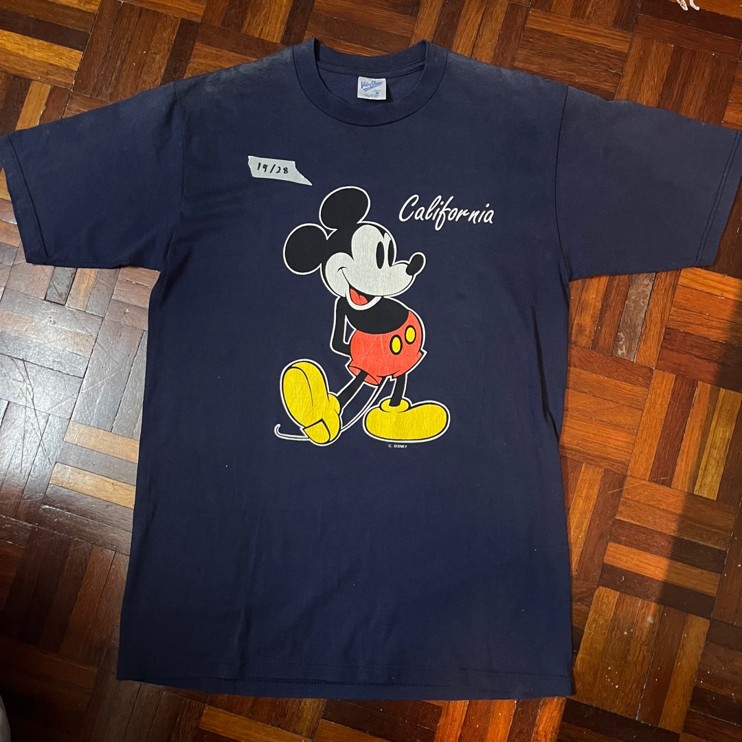 Mickey mouse vintage tag Velva Sheen, Men's Fashion, Tops & Sets ...