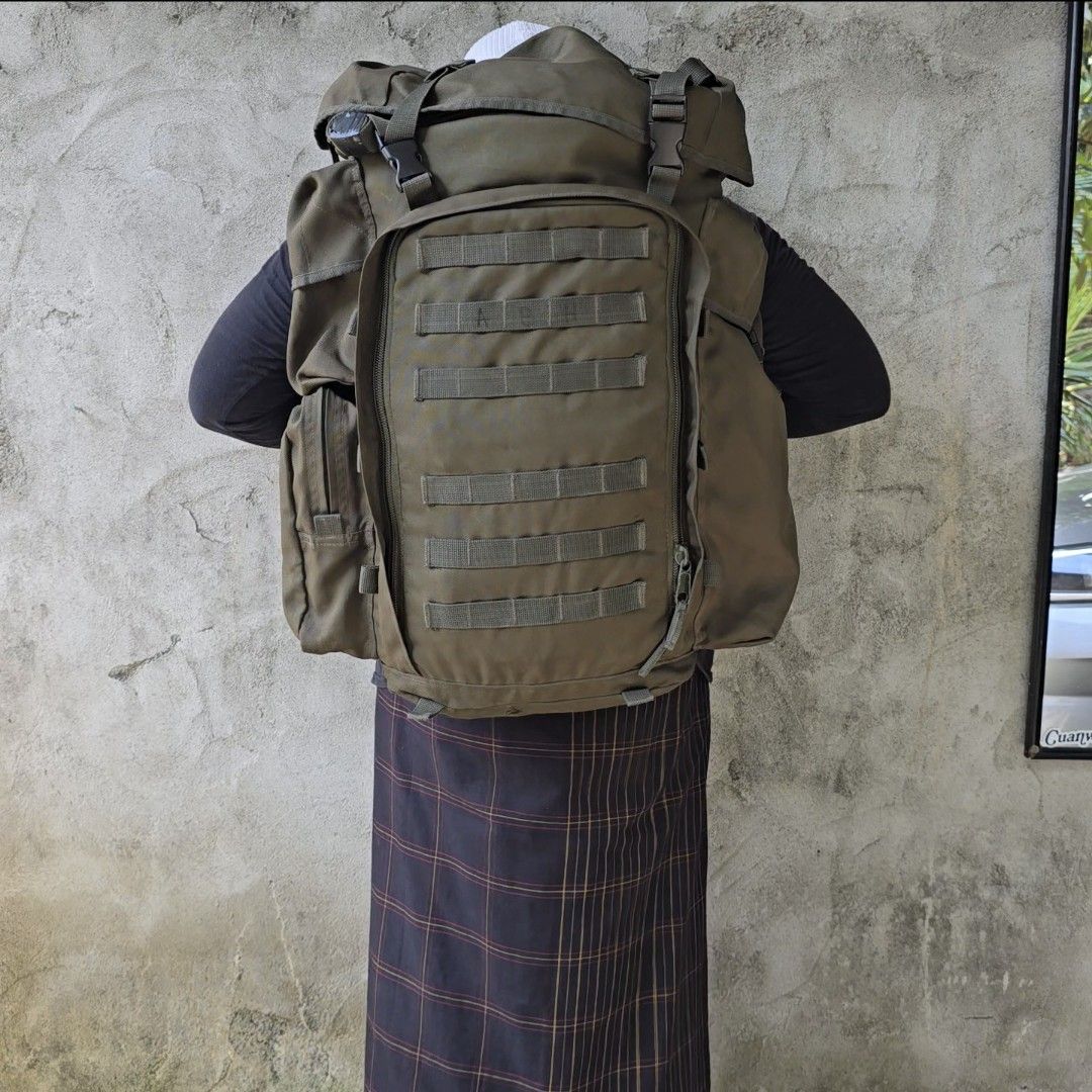 Military big backpack SAF(singapore army force), Fesyen Pria, Tas ...