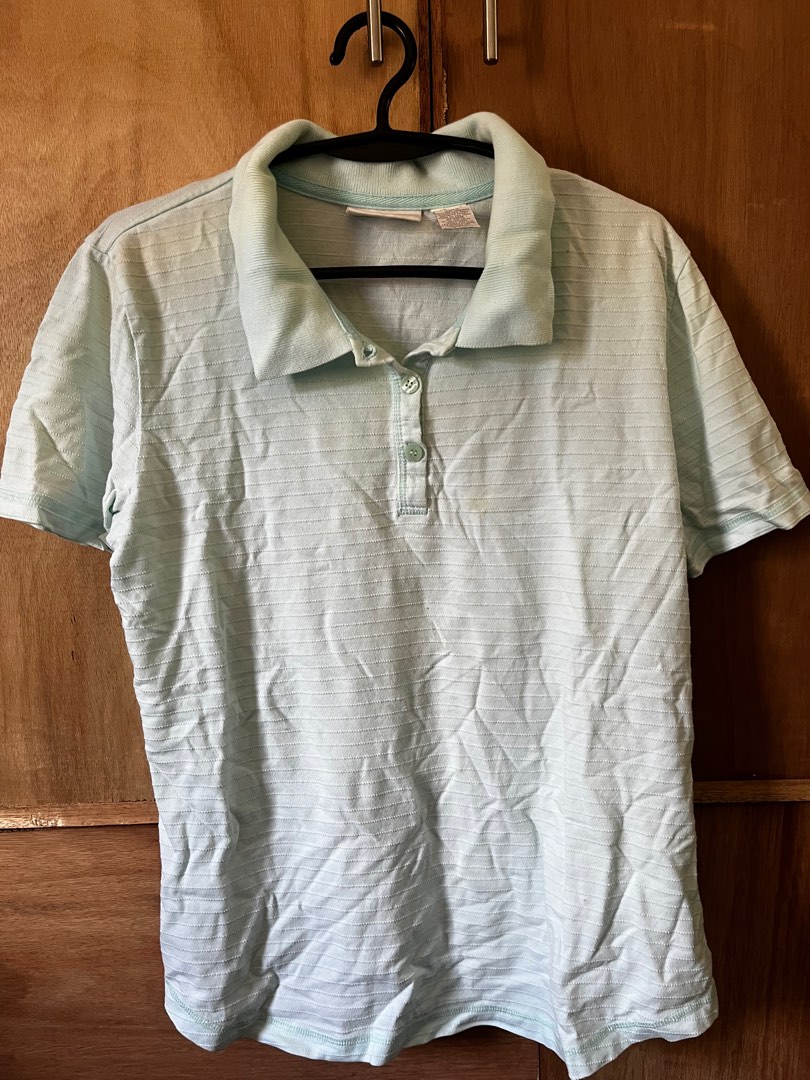 Mint Green Polo Shirt, Women's Fashion, Tops, Shirts on Carousell
