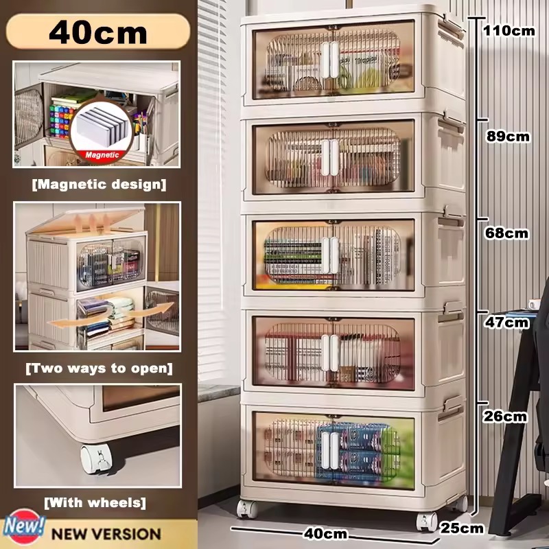 Modular Storage Cabinet | Stackable Plastic Drawer Shelf | Transparent ...