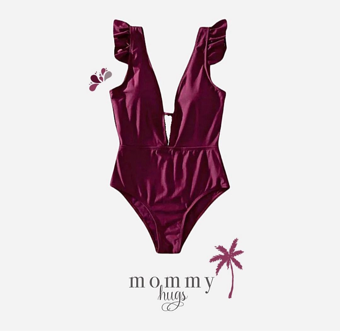 Mummy Hugs Glam One-piece (Small), Women's Fashion, Swimwear, Bikinis ...