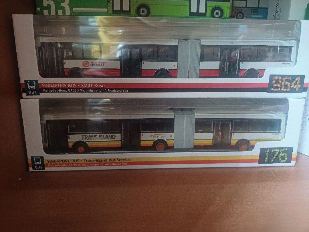 (NEGOTIATE+CLEARING)1/110 SMRT Mercedes 0405G Hispano Mk1 Bendy Bus ...