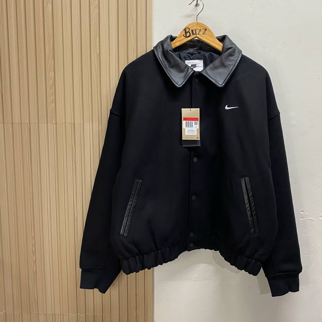 NIKE SOLO SWOOSH WOOL VARSITY QUILTED JACKET, Men's Fashion, Coats ...
