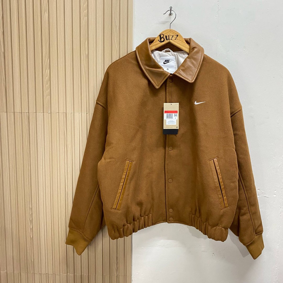 NIKE SOLO SWOOSH VARSITY QUILTED JACKET, Men's Fashion, Coats, Jackets ...