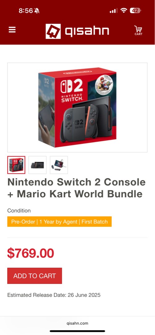 Nintendo Switch 2 Pre-order from Qisahn, Video Gaming, Video Game ...