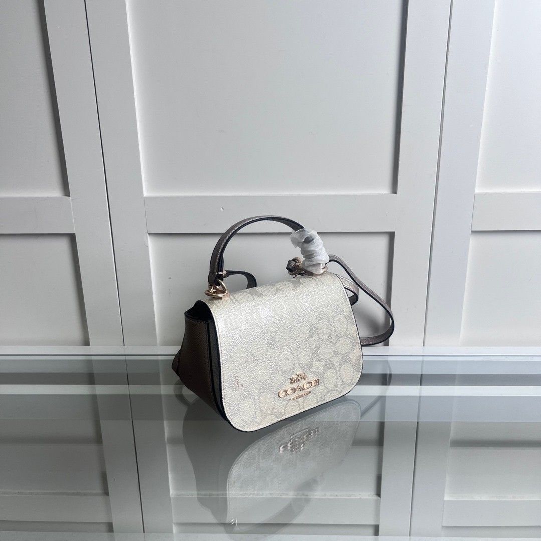 [ORI] Coach Lysa Top Handle Bag In Signature Canvas, Luxury, Bags ...