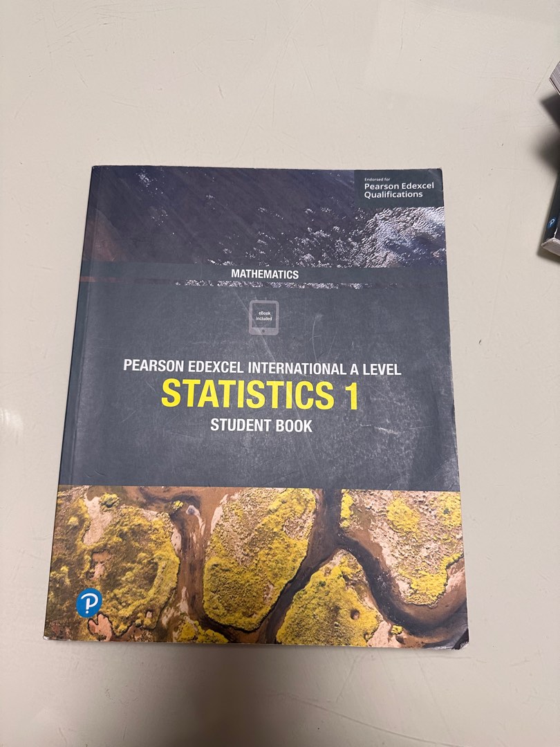 Pearson Edexcel International A level statistics 1 student book, 興趣及遊戲, 書本 & 文具, 教科書 - Carousell