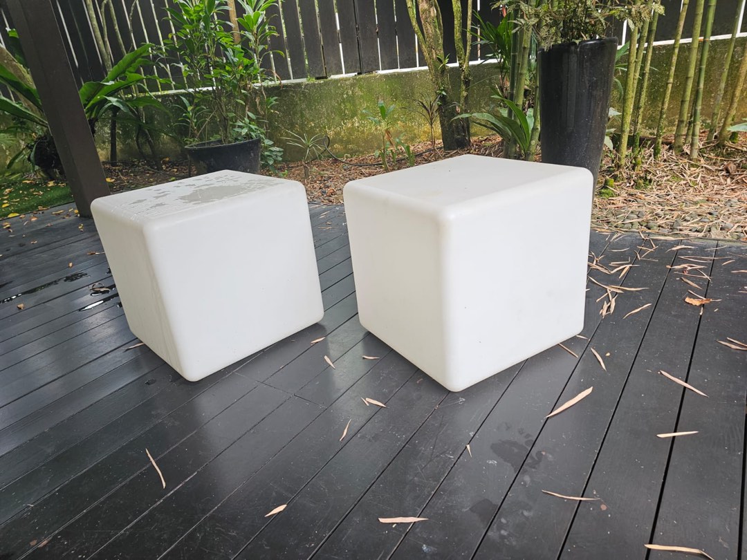 Plastic cubes / stools, Furniture & Home Living, Outdoor Furniture on ...