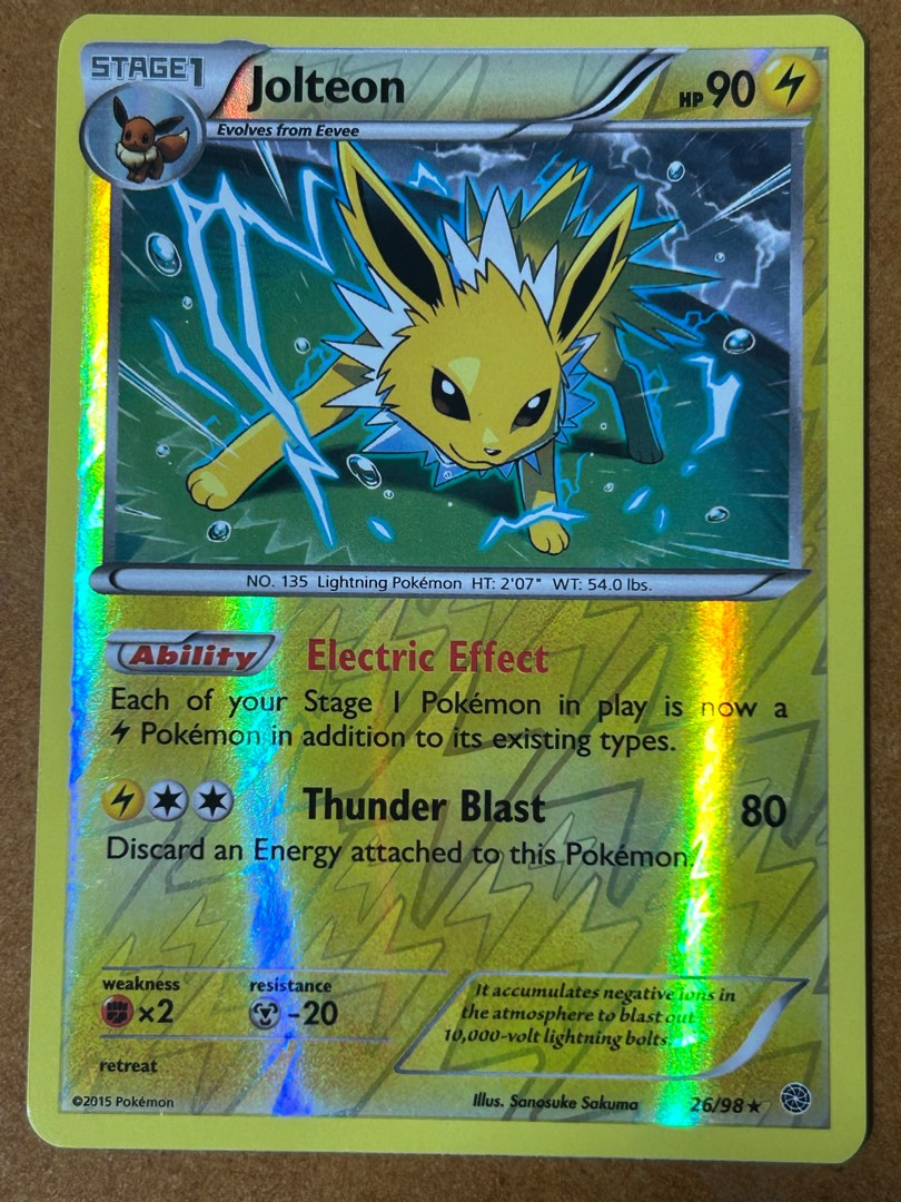 Pokemon Ancient Origins | Jolteon #26 Reverse Holo | Pokemon English ...