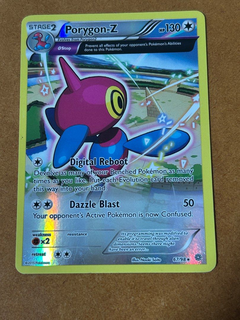 Pokemon Ancient Origins | Porygon-Z #67 Reverse Holo | Pokemon English ...