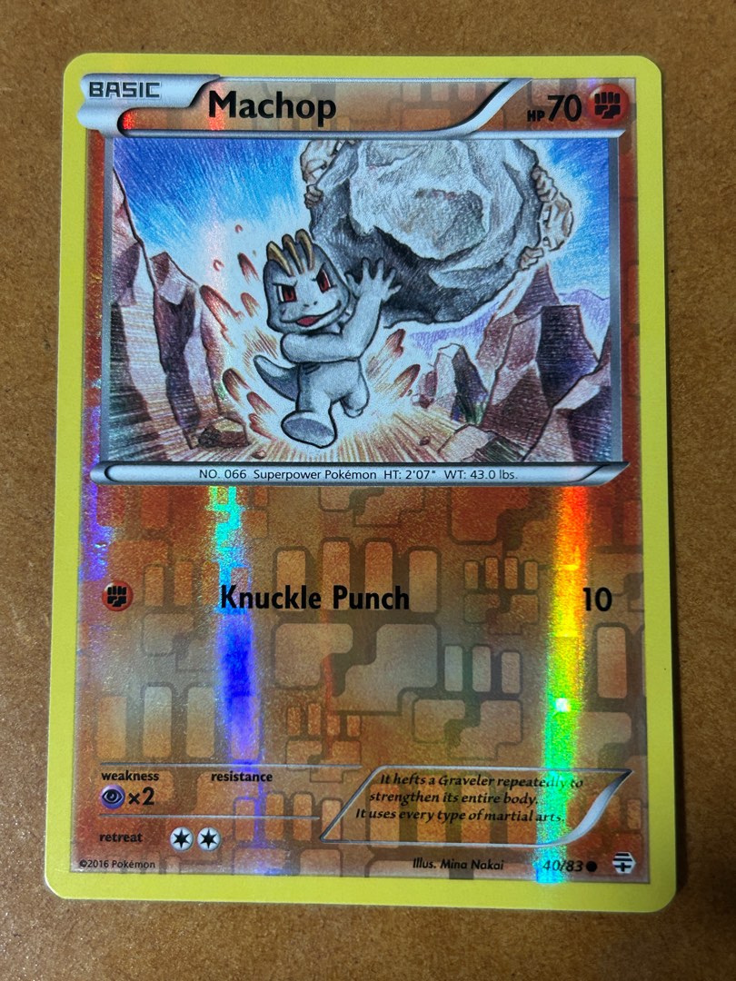 Pokemon Generations | Machop #40 Reverse Holo | Pokemon English | Team ...